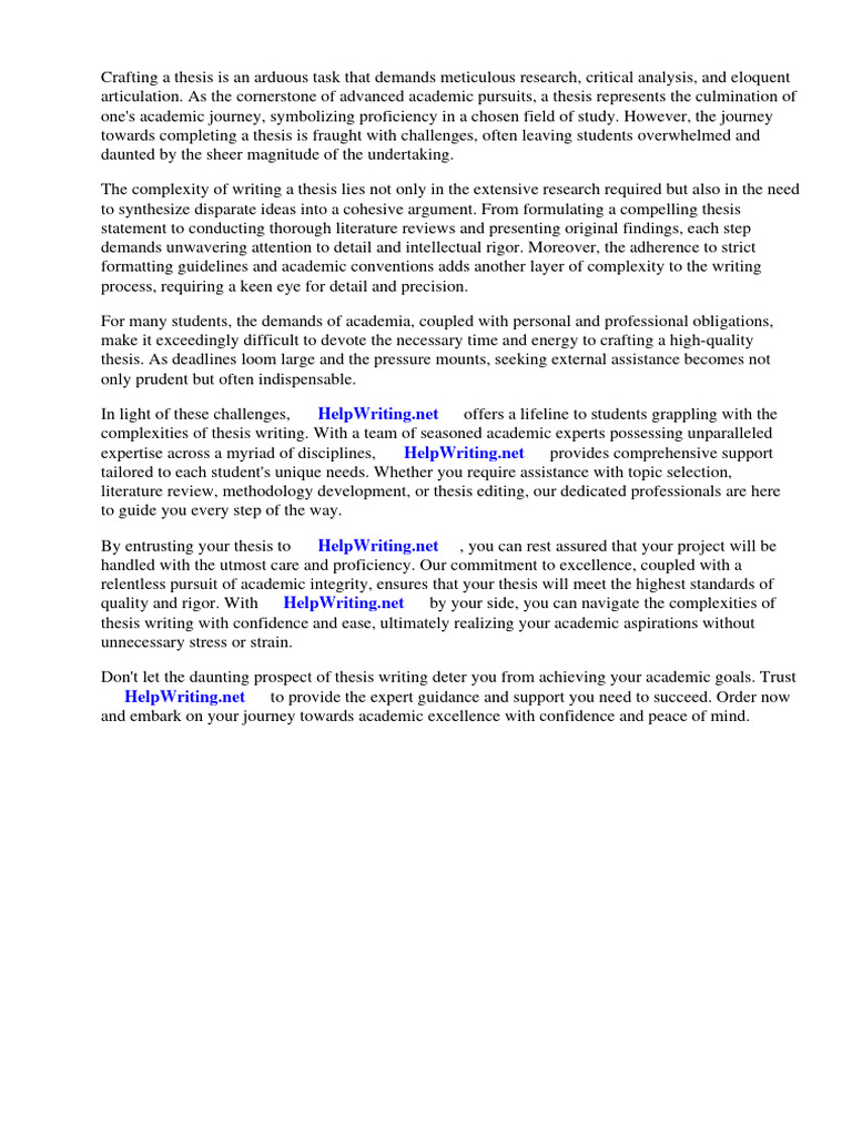 Writing Thesis Definition | PDF | Essays | Thesis