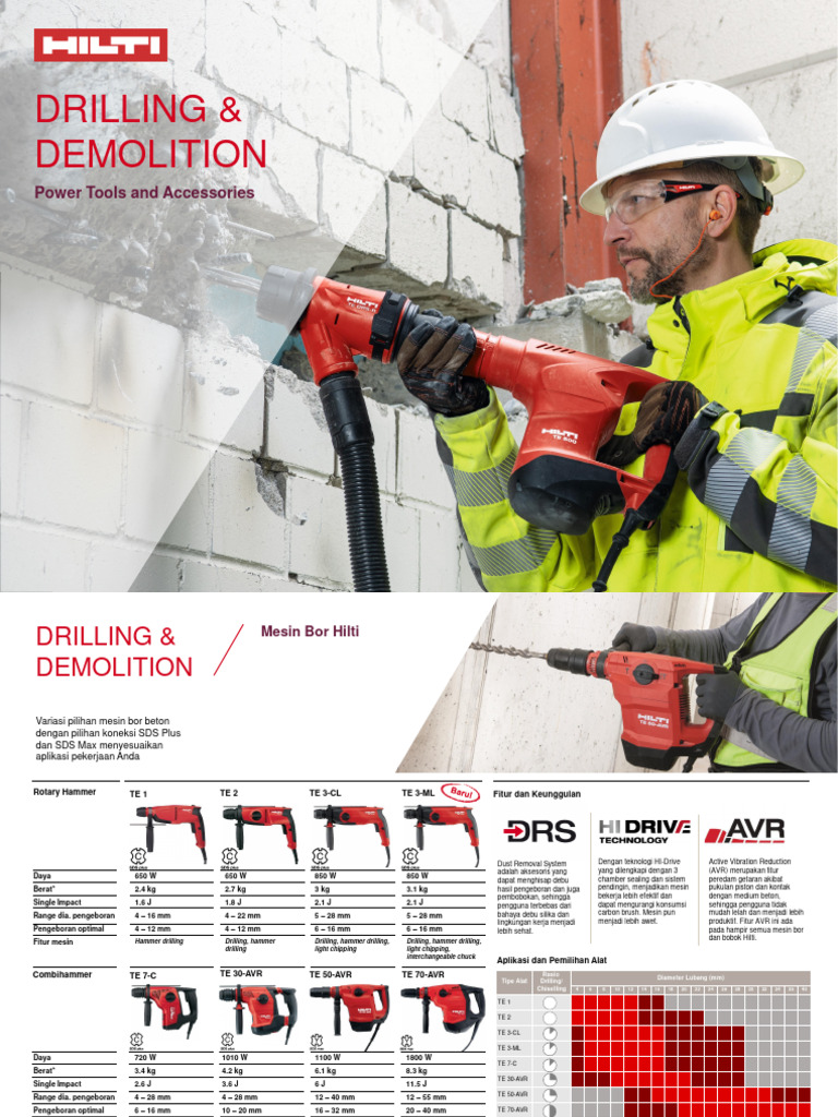 HILTI - Drilling & Demolition | PDF