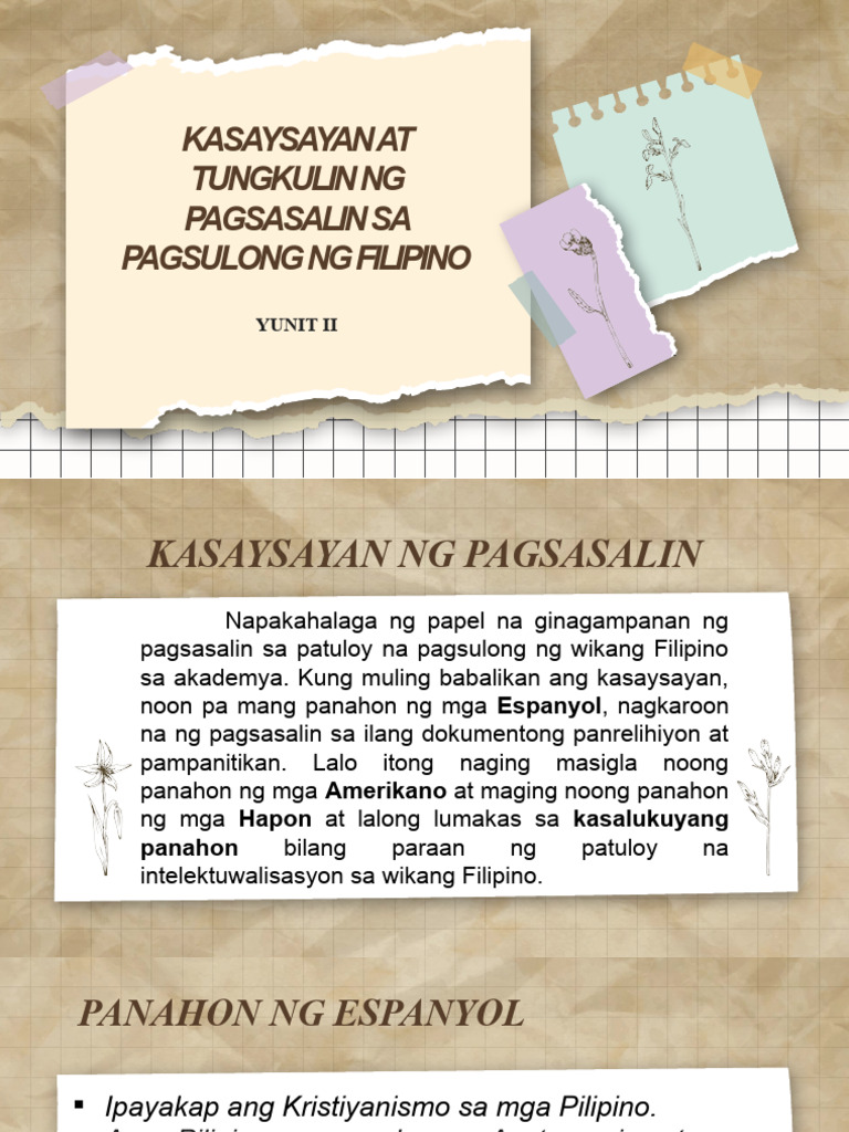 PAGSASALIN | PDF