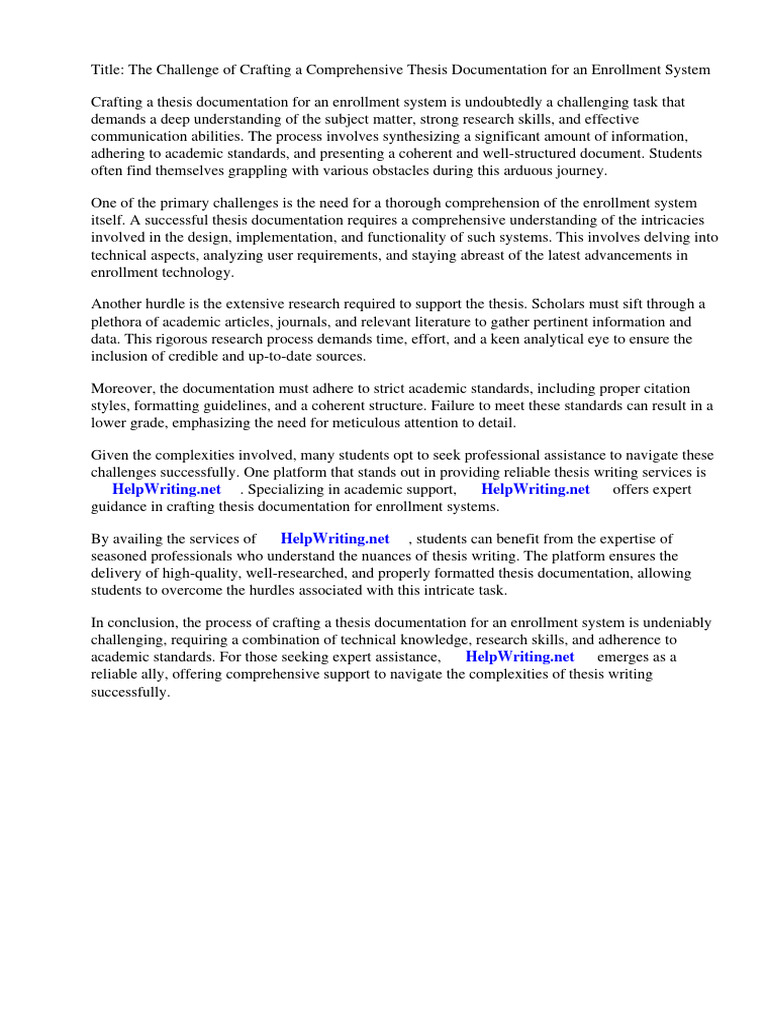 Sample Thesis Documentation Enrollment System | PDF | Databases | Usability