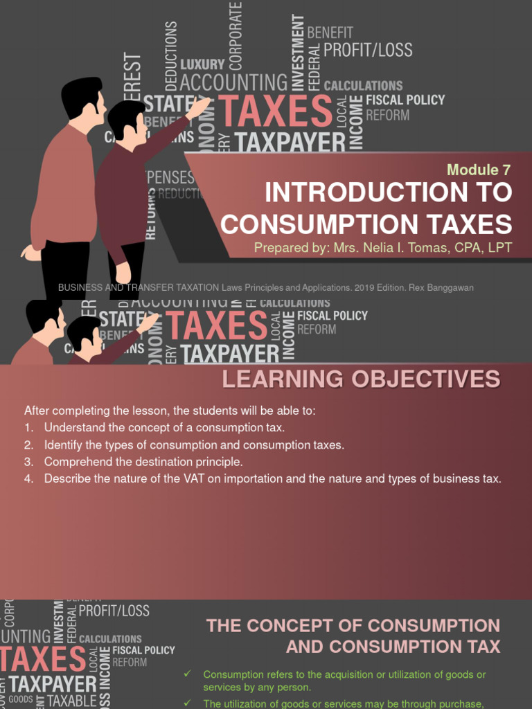 M7 - Intro To Consumption Tax & VAT On Importation Students' | PDF ...