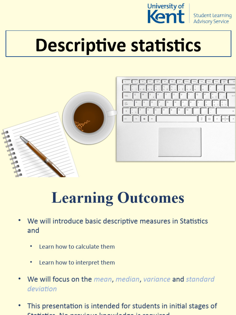 Stats-Descriptive Statistics | PDF | Statistics | Mean