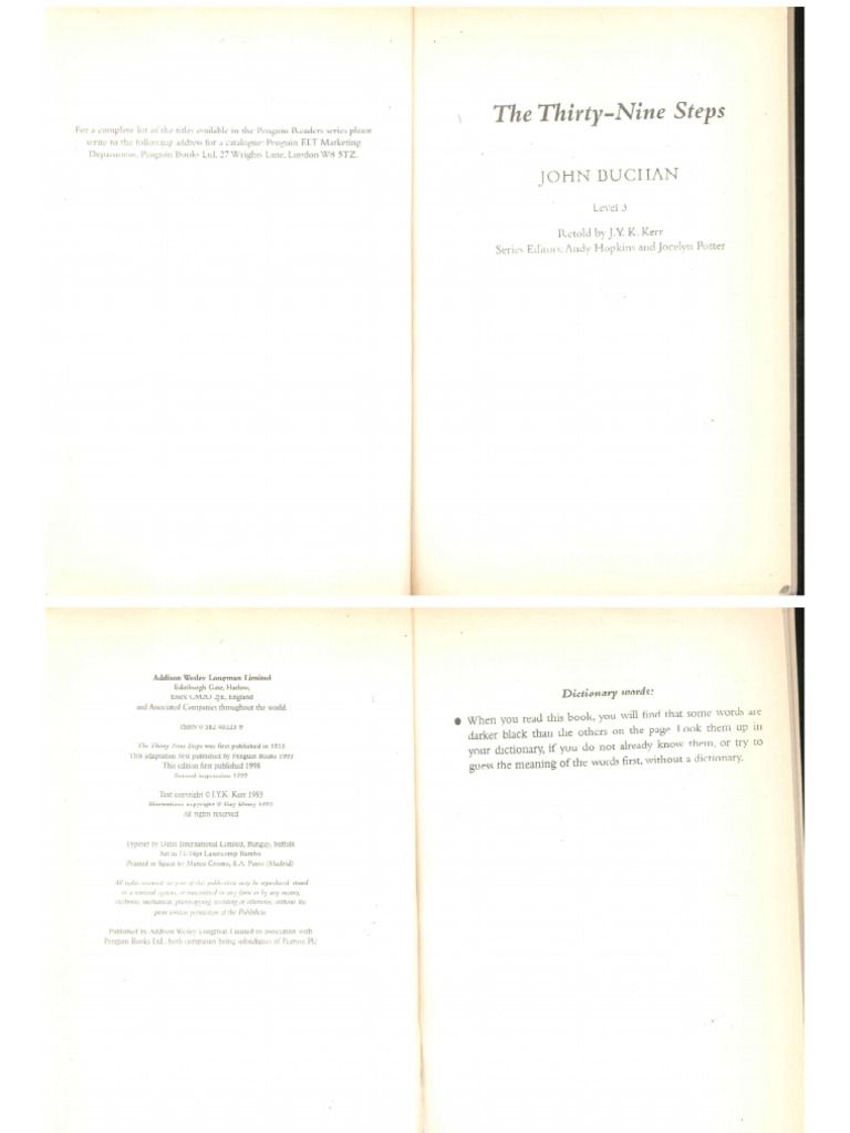 The Thirty-Nine Steps | PDF