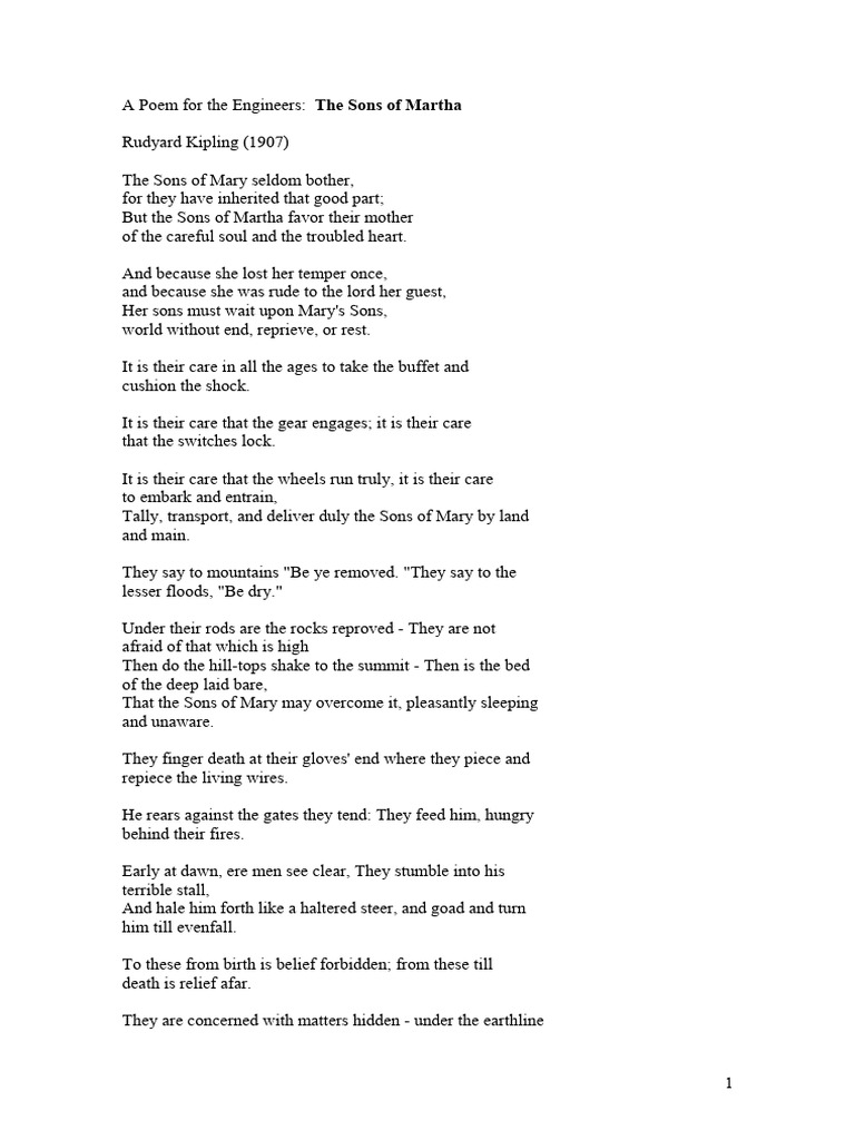 A Poem For The Engineers | PDF | Religious Belief And Doctrine