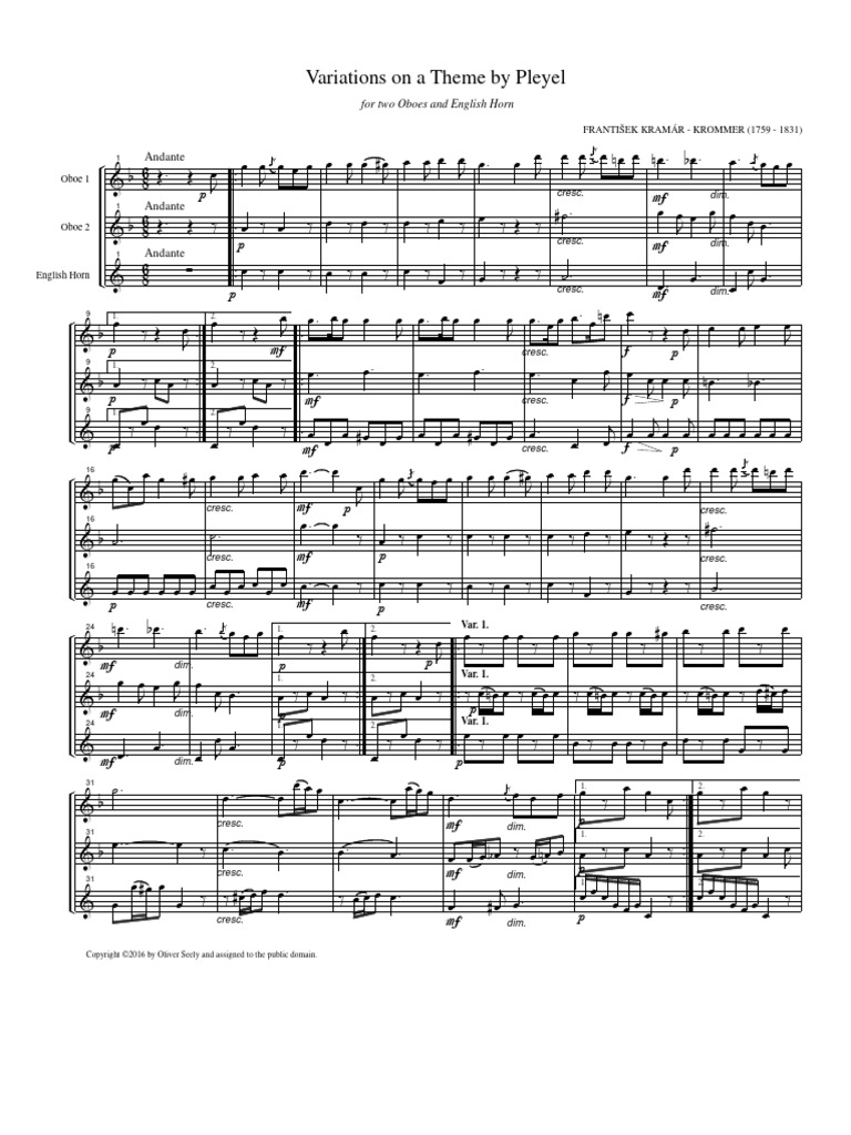 Krommer_Franz.Variations_F_Dur.var-tot.seely | PDF | Musical Forms ...