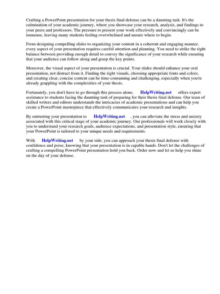 Thesis Defense PowerPoint Tips | PDF | Thesis | Microsoft Power Point
