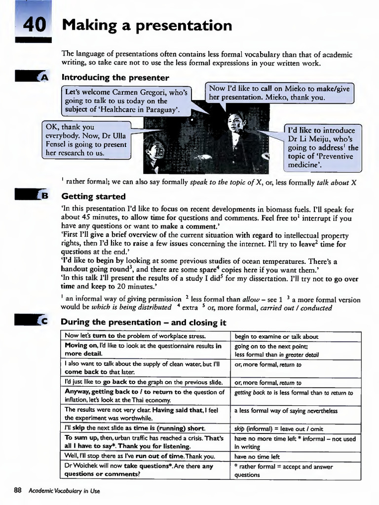 Academic Voc in Use (Additional - Week 13) | PDF