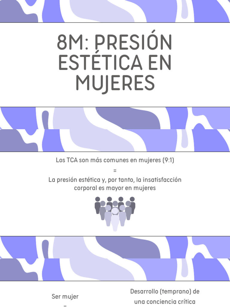 Presión Estética en Mujeres y 8M | PDF