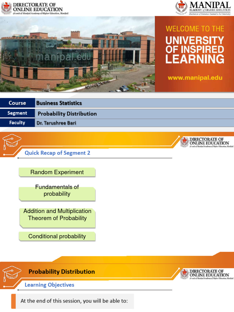 Webinar 3 | PDF | Probability Distribution | Random Variable