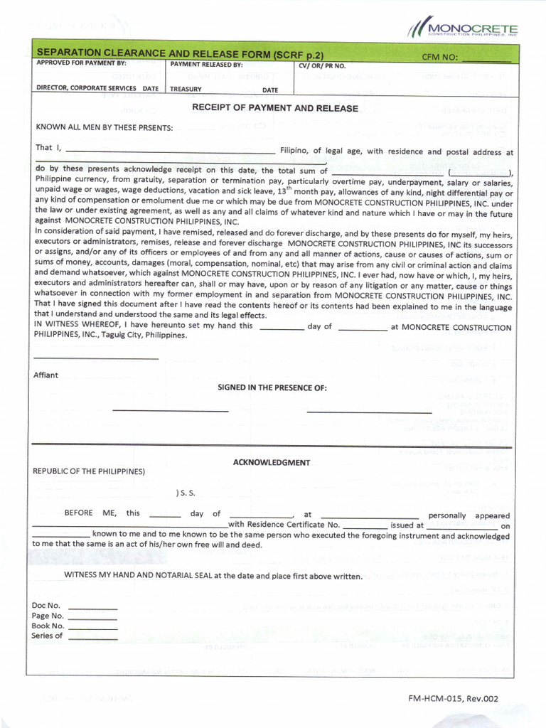 SEPARATION CLEARANCE | PDF