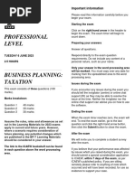 BPT - Sample Paper 1 - Questions | PDF | Taxes | Expense