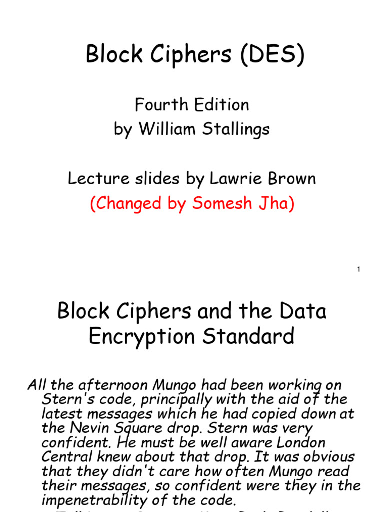 William Stallings, Cryptography and Network Security 3 - e | PDF ...
