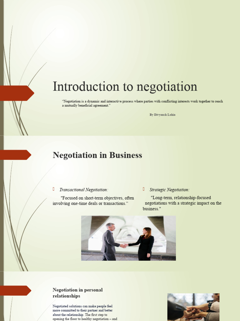 Negotiation | PDF