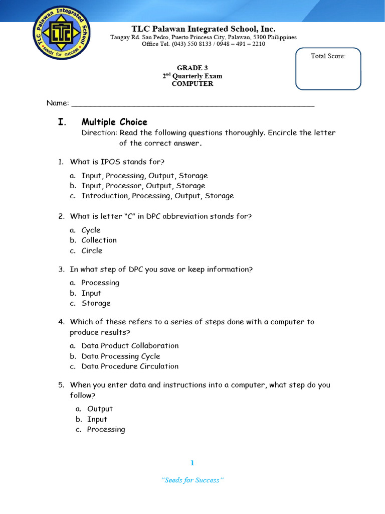 Grade 3 Computer Pdf Window Computing Computer Architecture 9856