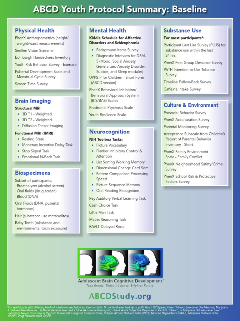 Flyer Protocol Baseline New | PDF | Mental Disorder | Substance Use ...