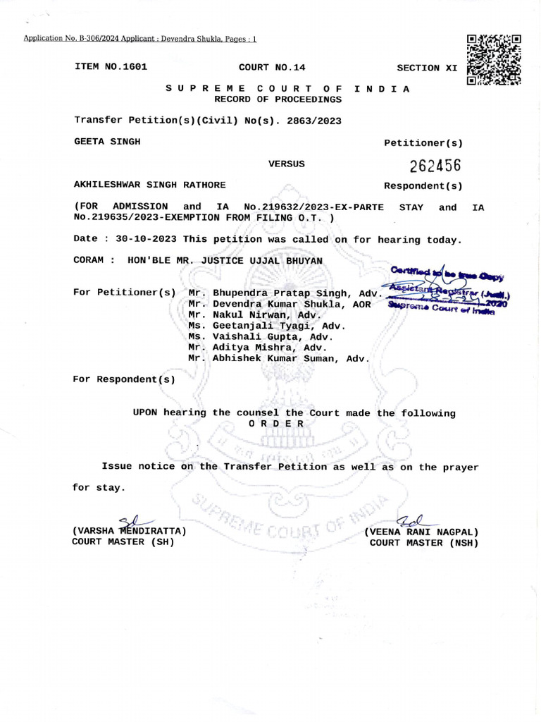 Certified Copy of Order | PDF