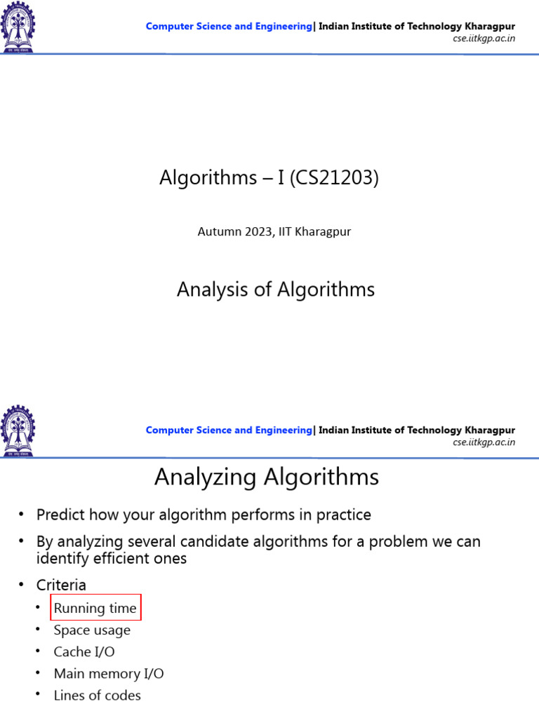 02 Analysis | PDF | Algorithms And Data Structures | Computational Science