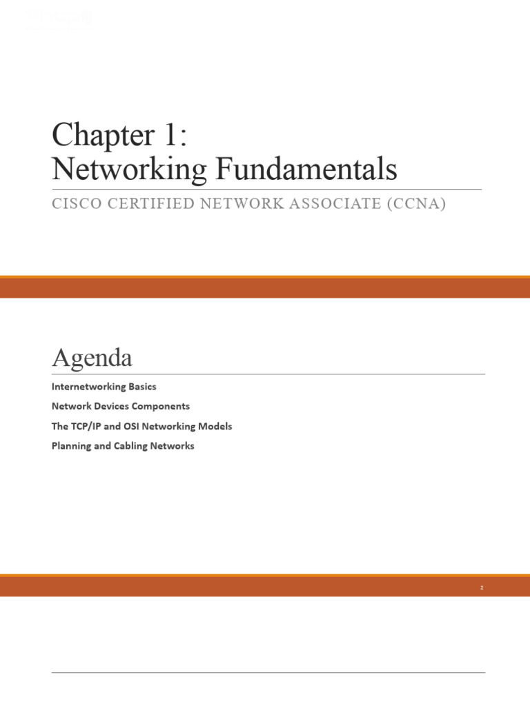Chapter 1 Networking Fundamentals | PDF | Transmission Control Protocol | Osi Model