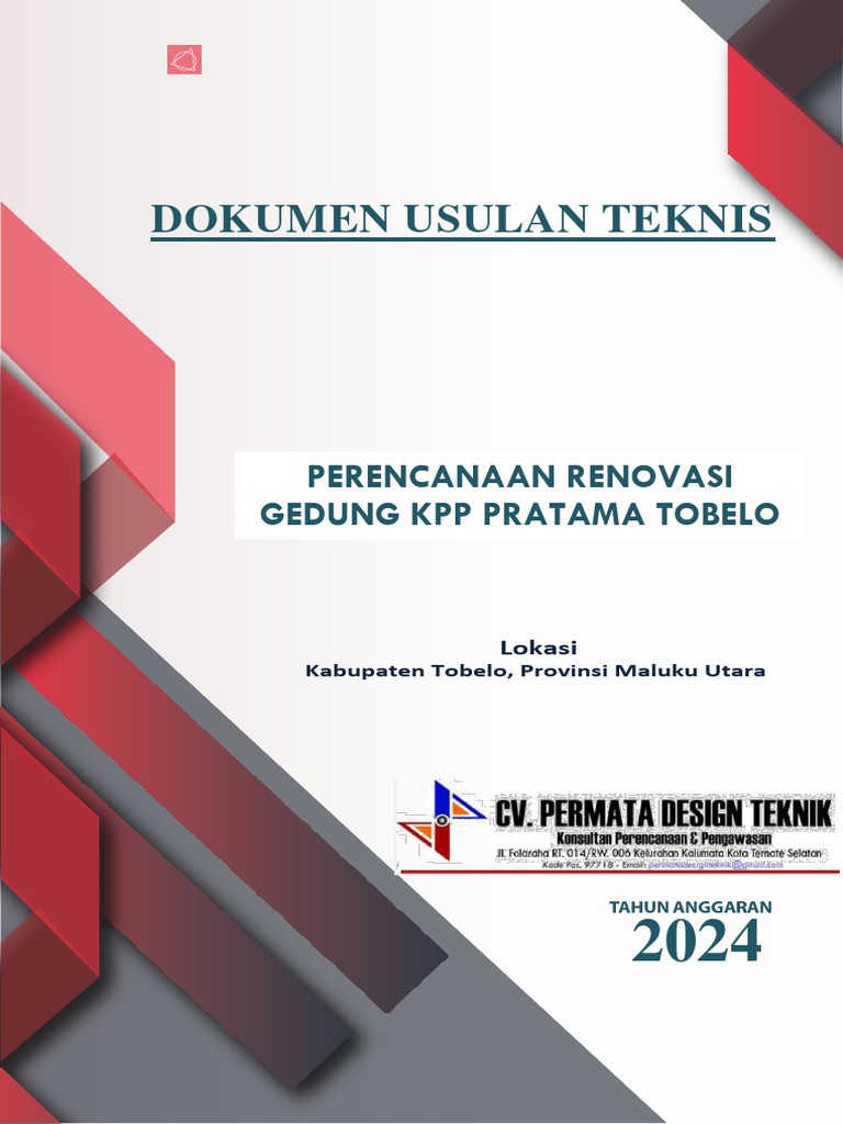 USULAN TEKNIS KPP Pratama Fix | PDF | Teknologi & Rekayasa
