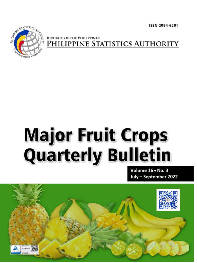 Major Fruit Crops Quarterly Bulletin, July-September 2022 - 0 | PDF ...