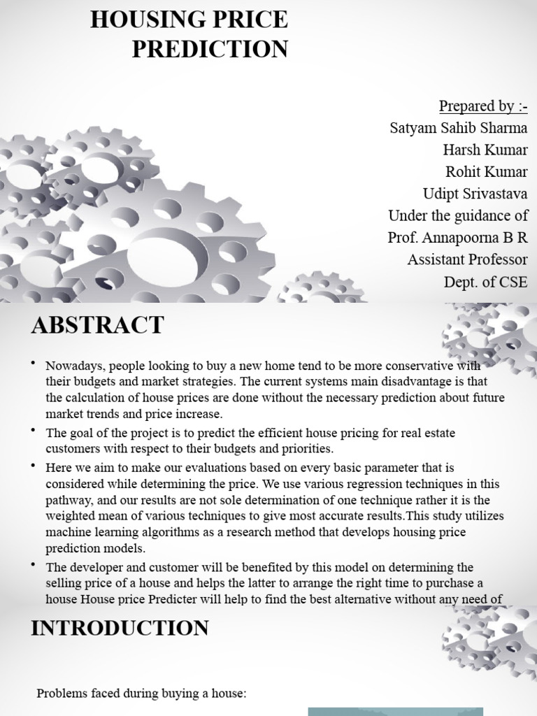 Housing Price Prediction | PDF | Prices | Prediction