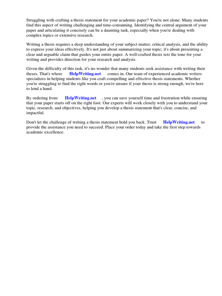 Practice Identifying Thesis Statements | Download Free PDF | Worksheet ...