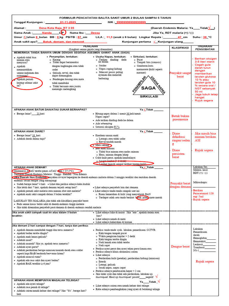 KASUS B Mtbs (NANDA) | PDF