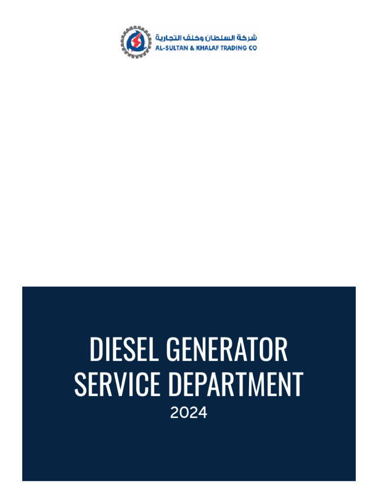 SKT Service Department Profile-2024 | PDF | Reliability Engineering | Diesel Engine