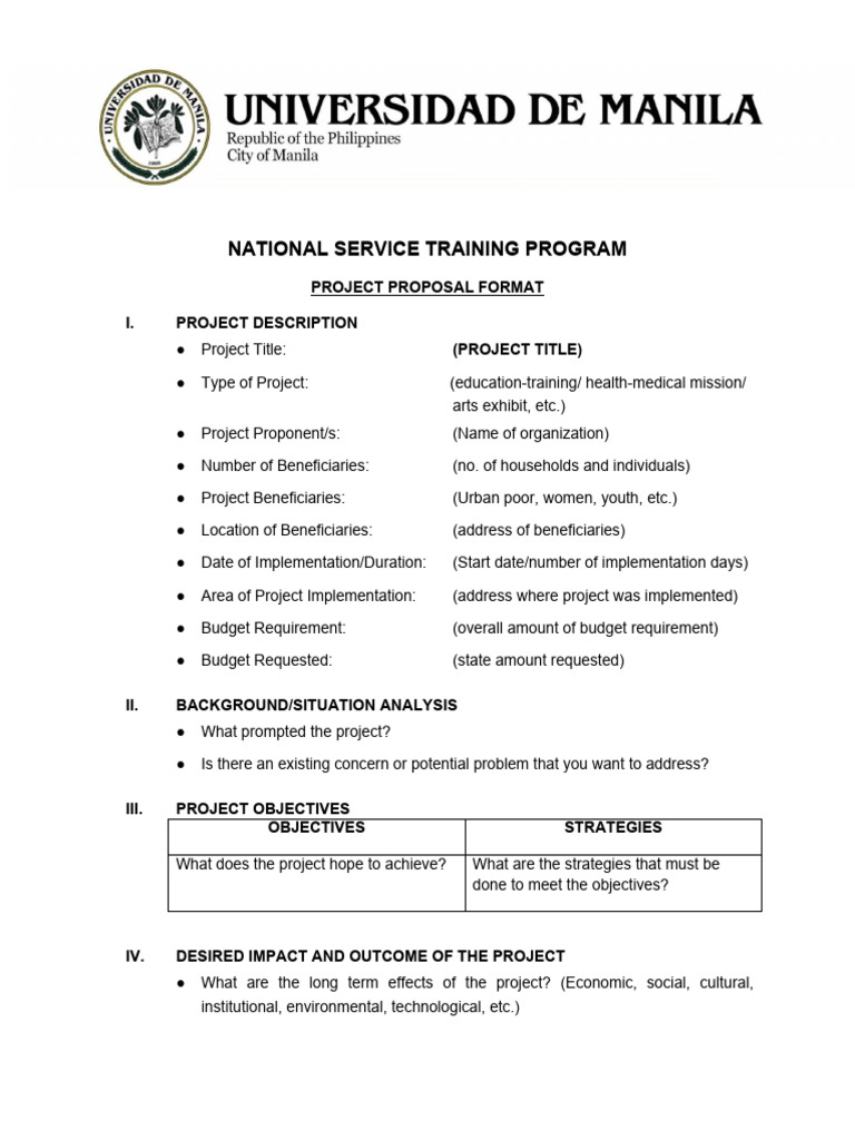 Project Activity Proposal Template | Download Free PDF | Risk | Risk Management