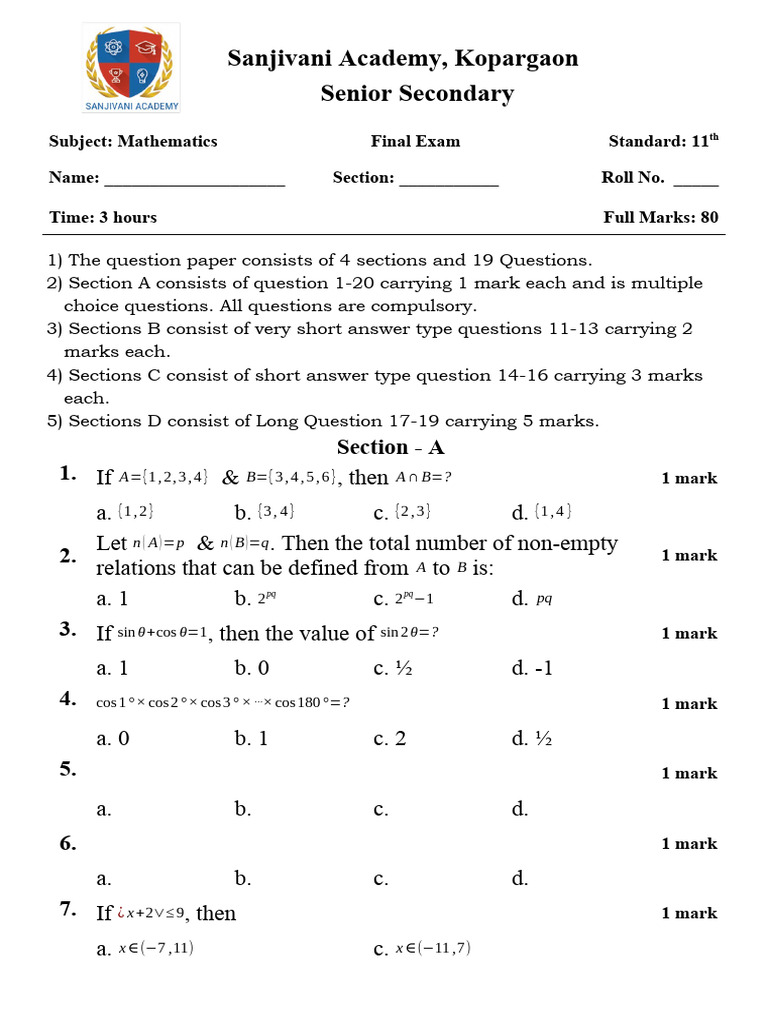 Math Final | Download Free PDF | Mathematical Analysis | Mathematical Concepts
