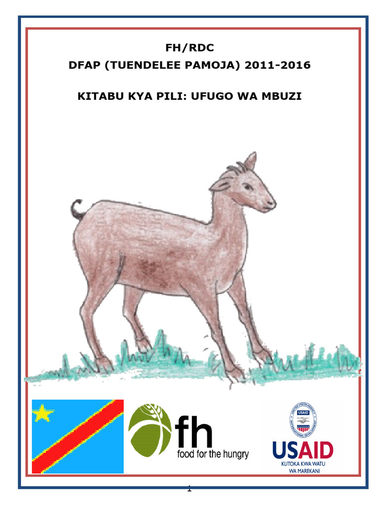 Kitabu Cha Ufugaji Wa Mbuzi | PDF