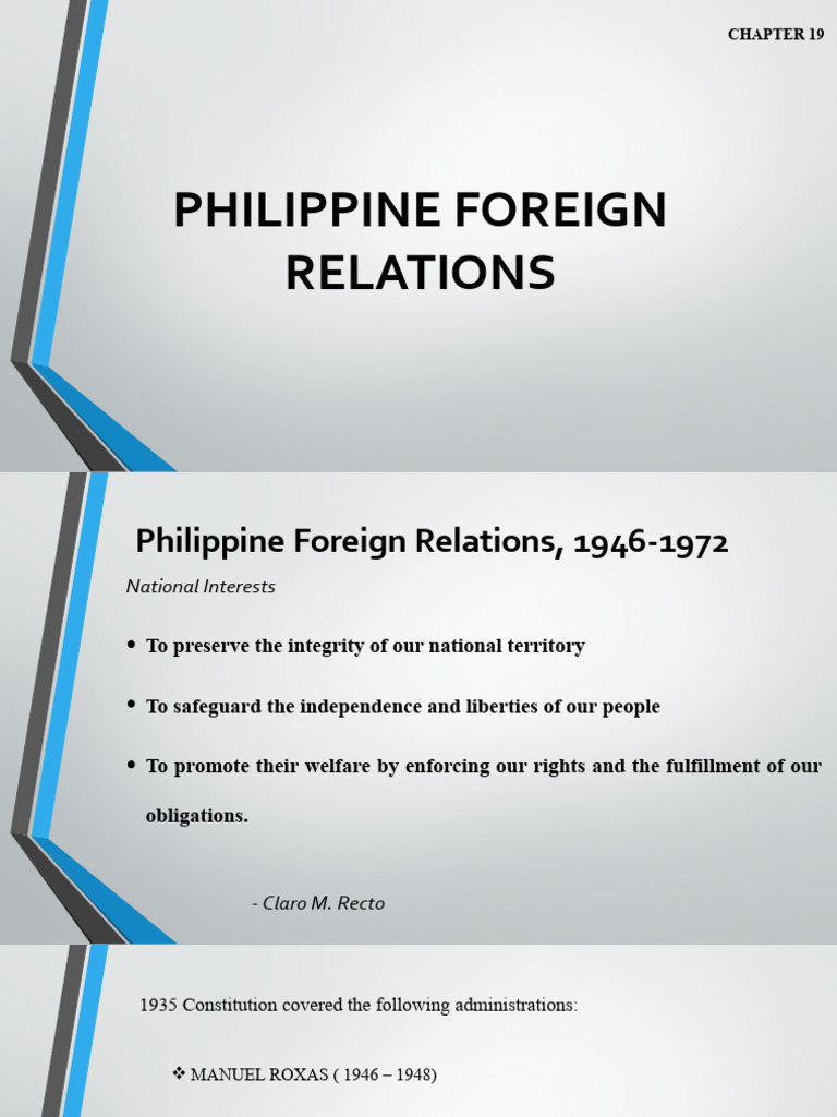 Philippine Foreign Relations 1946-1972 | PDF