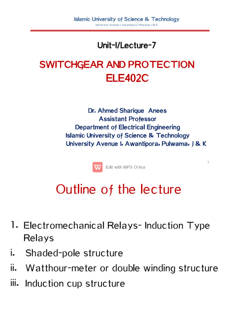 Electromechanical Relays Overview | PDF | Electromagnetic Induction | Relay