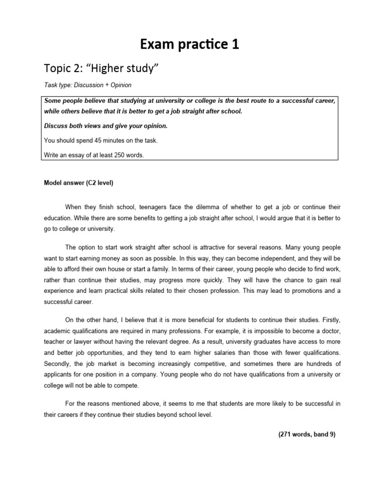 Exam Practice 1 - Model Answers | PDF | Cost Of Living | Teachers