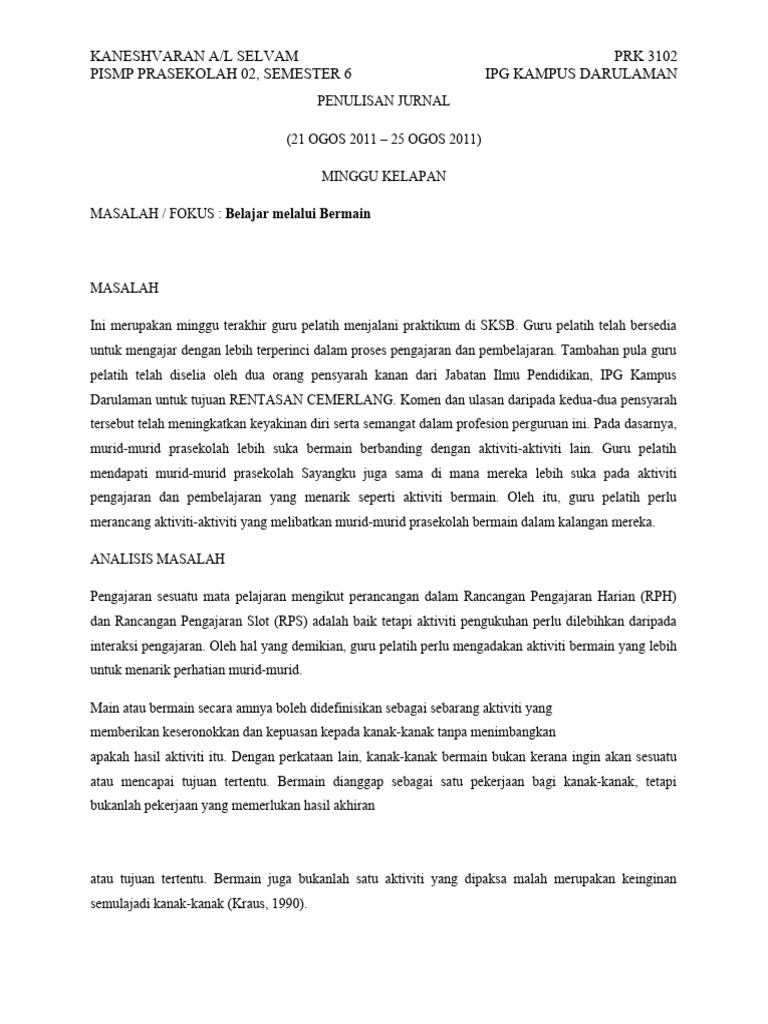 Jurnal Minggu 8 | PDF