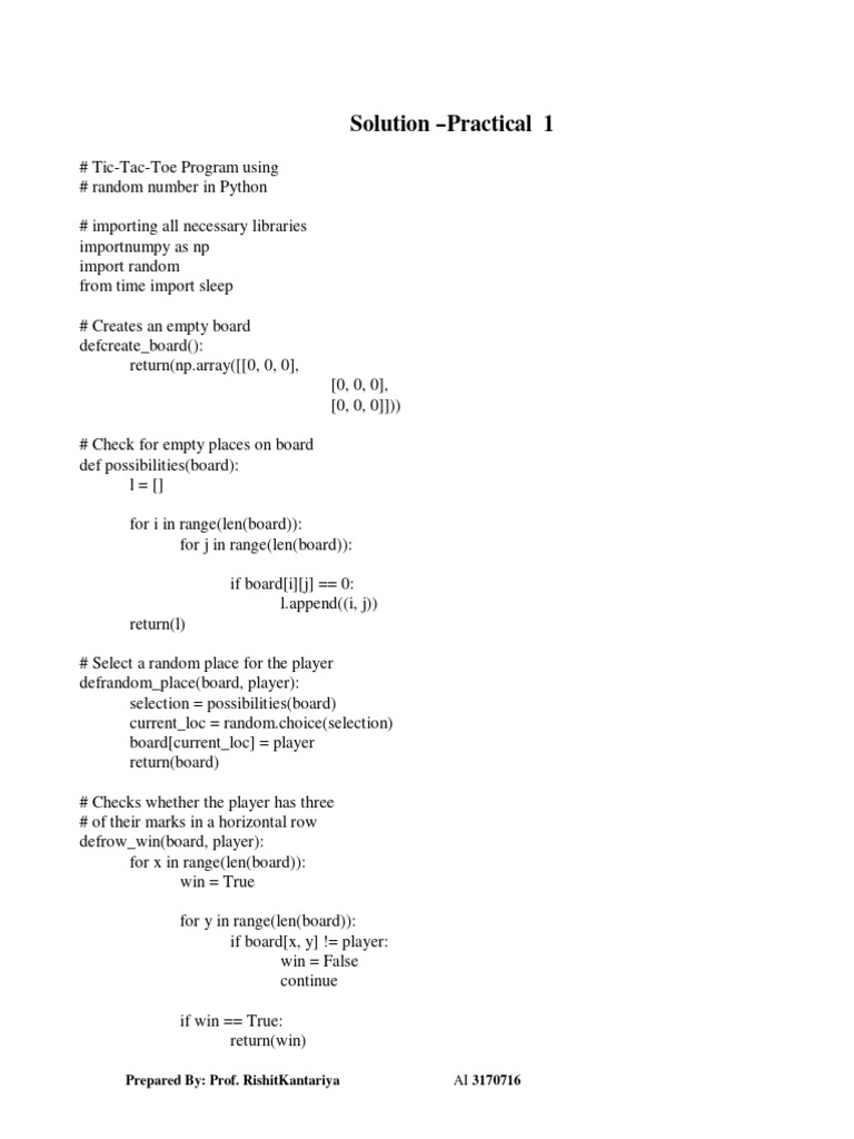 AI Lab Manual | PDF | Computer Science | Algorithms