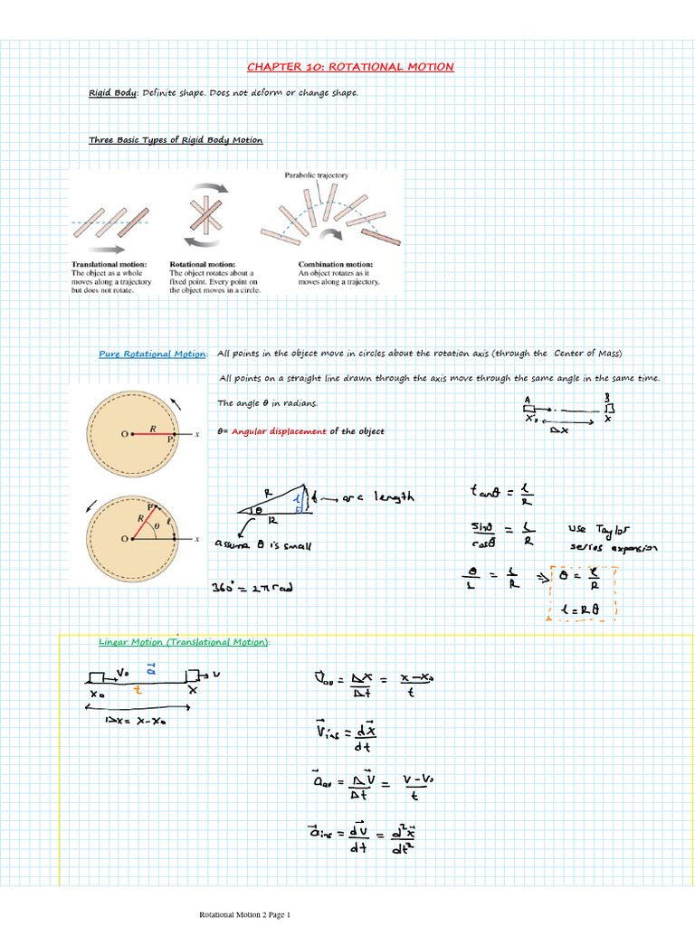 Understanding Rotational Motion Concepts | PDF | Rotation Around A Fixed Axis | Acceleration