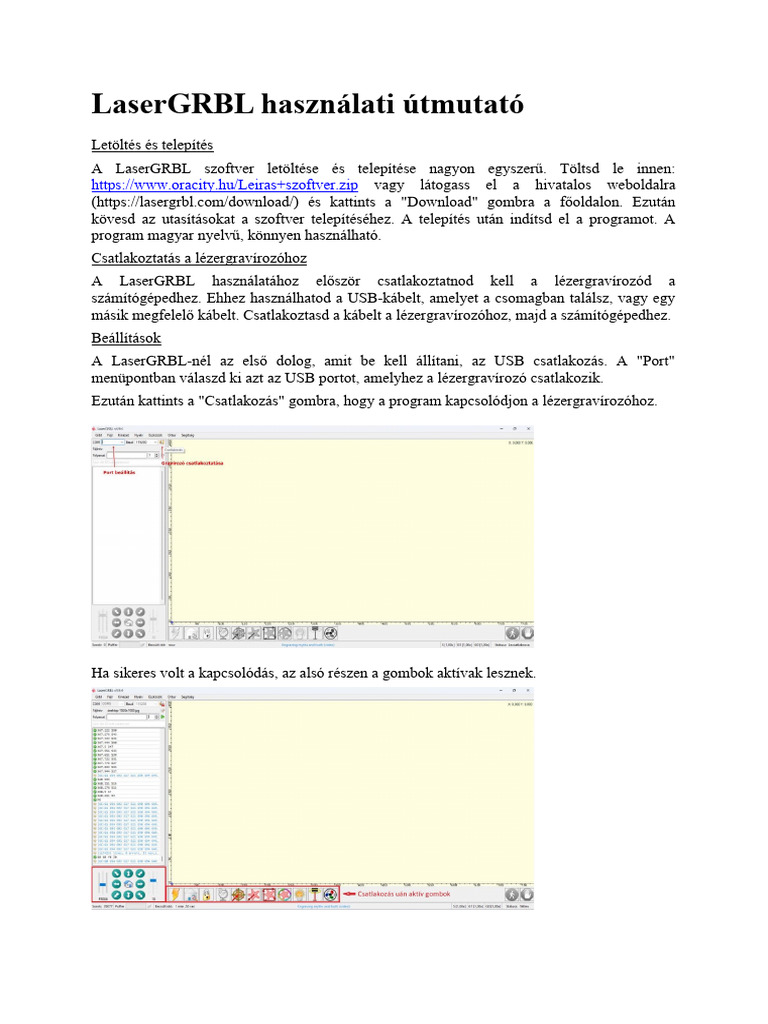 LaserGRBL Használati Útmutató | PDF