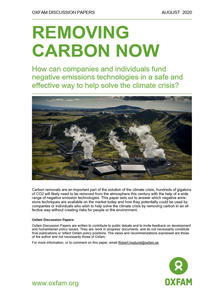 BP Carbon Removal Now 190820 en | PDF | Carbon Sequestration | Climate ...