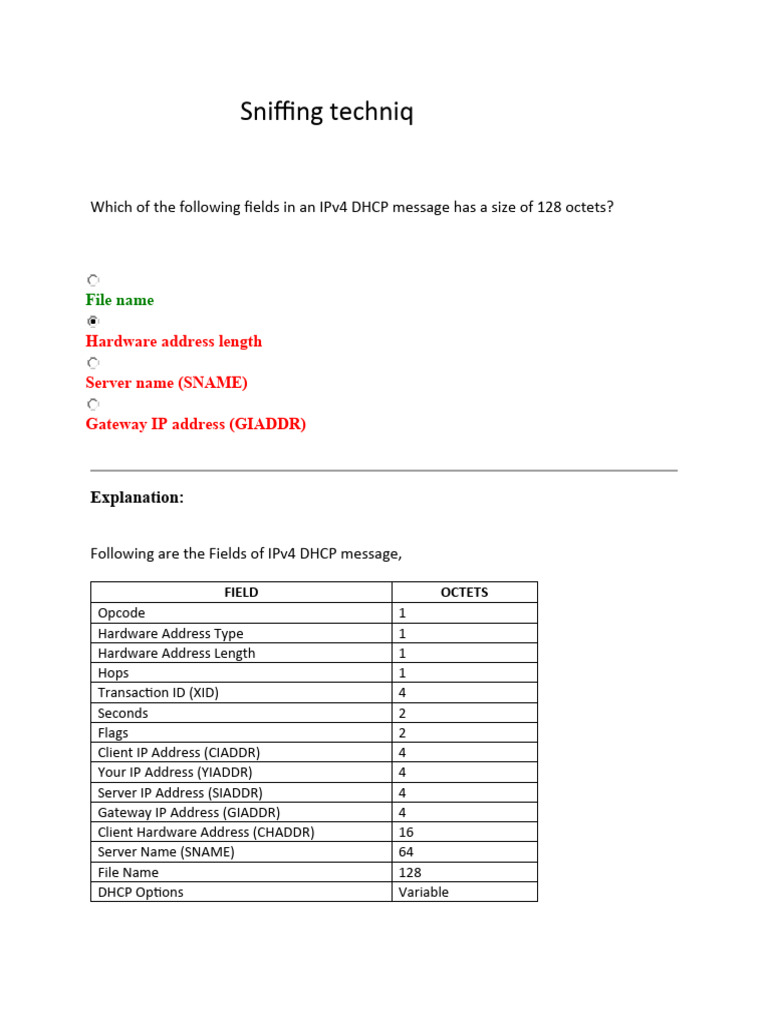 Sniffing Techniq Data ... | PDF | Domain Name System | Computer Network