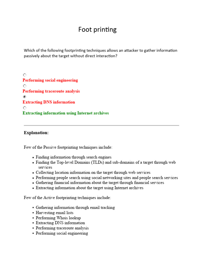 Foot Printing | PDF | Domain Name System | World Wide Web