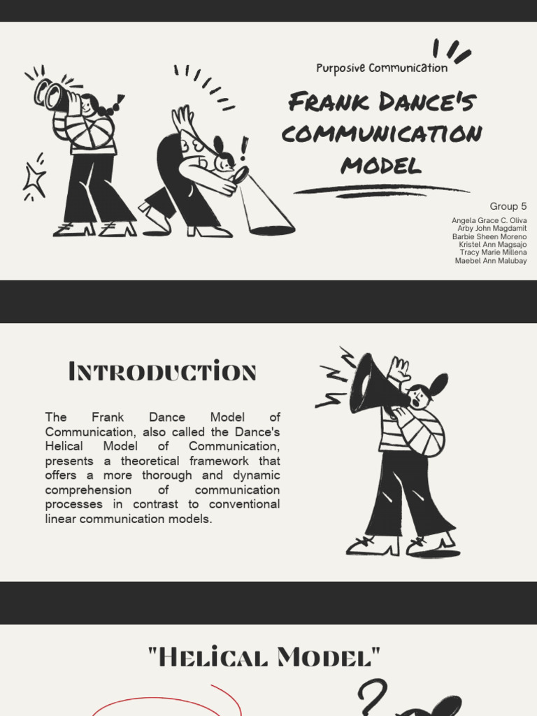 Group 5 Frank Dances Model | PDF | Communication | Helix