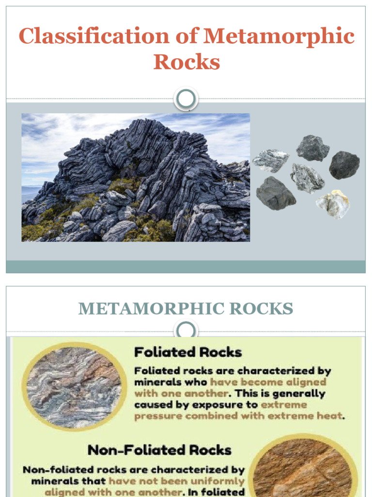 Classification of Metamorphic Rocks | PDF