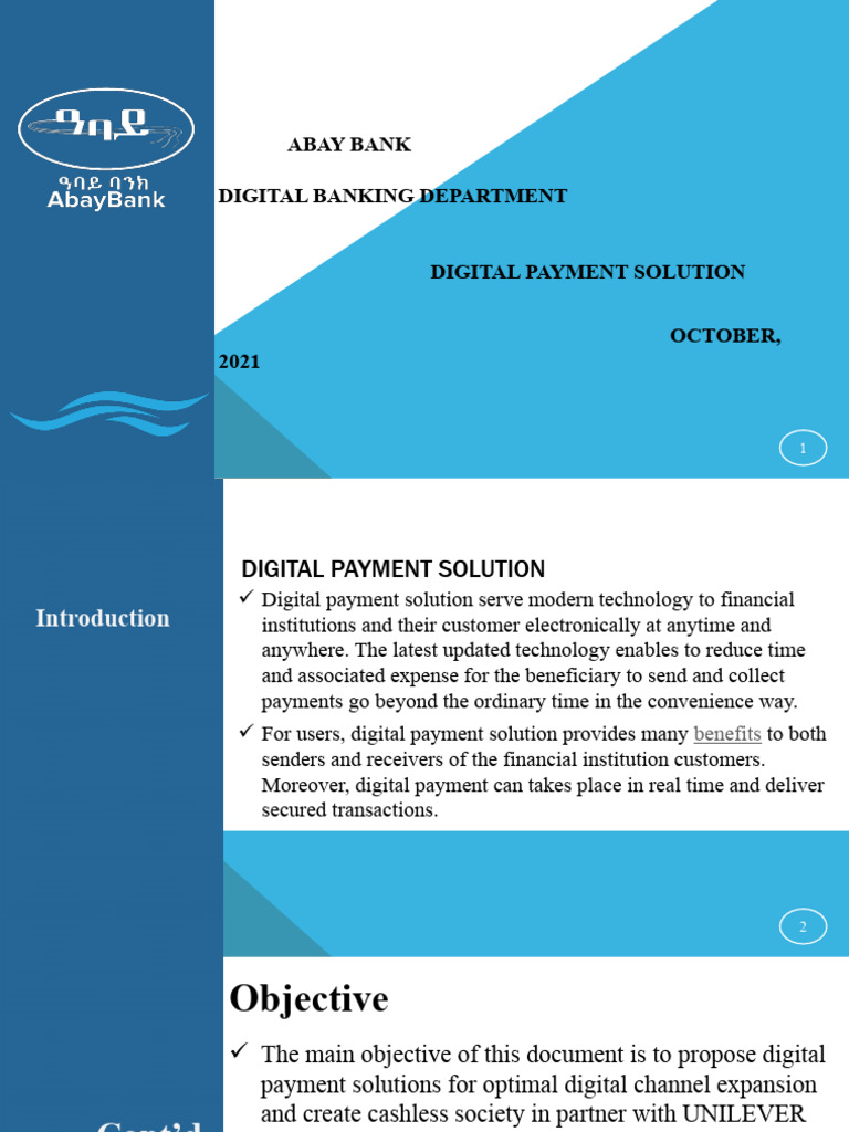 Abay Bank Digital Payment Solutions | PDF | Banks | Personal ...