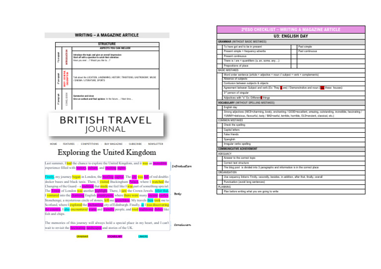 Writing - A Magazine Article - Guide - 2 | Download Free PDF ...