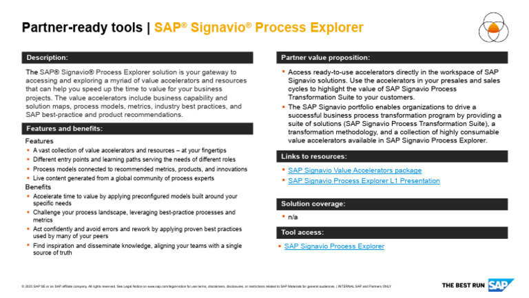 SAP Signavio Process Explorer - Partner | PDF | Business Economics ...
