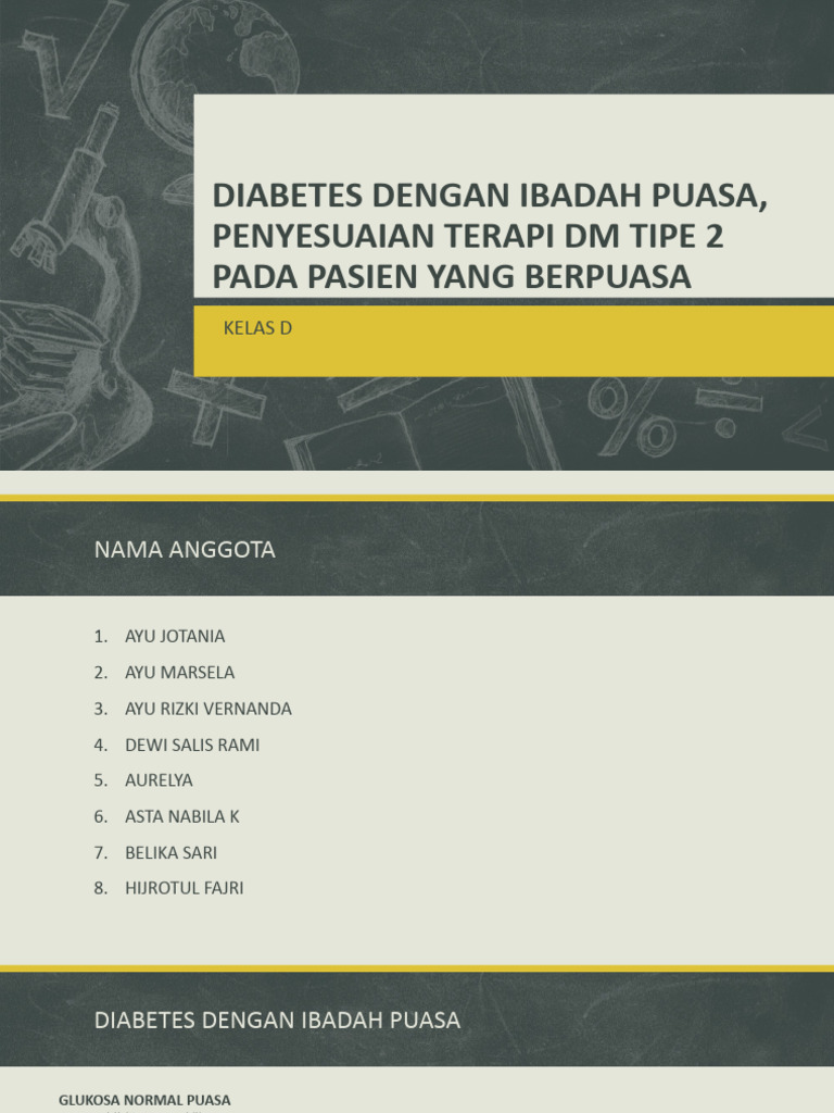 Diabetes Dengan Ibadah Puasa, Penyesuaian Terapi DM | PDF