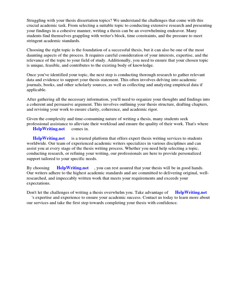 Thesis Dissertation Topics | PDF | Thesis | Social Media