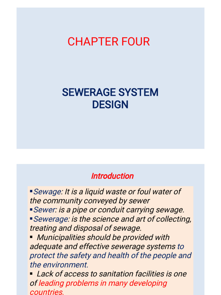 CH 4 1 | Download Free PDF | Sanitary Sewer | Sewerage