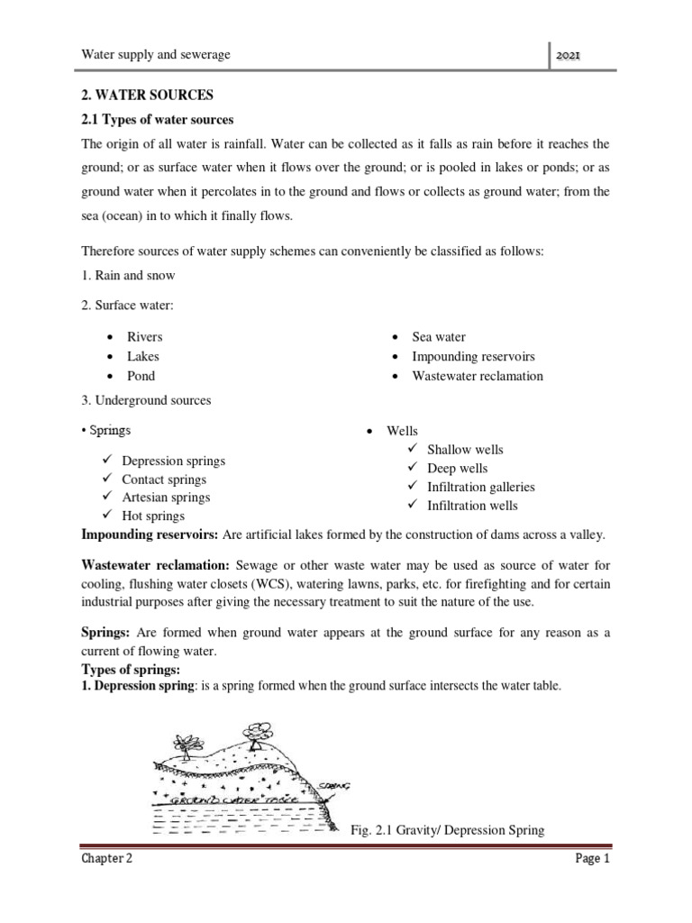 Depression Spring: Is A Spring Formed When The Ground Surface ...
